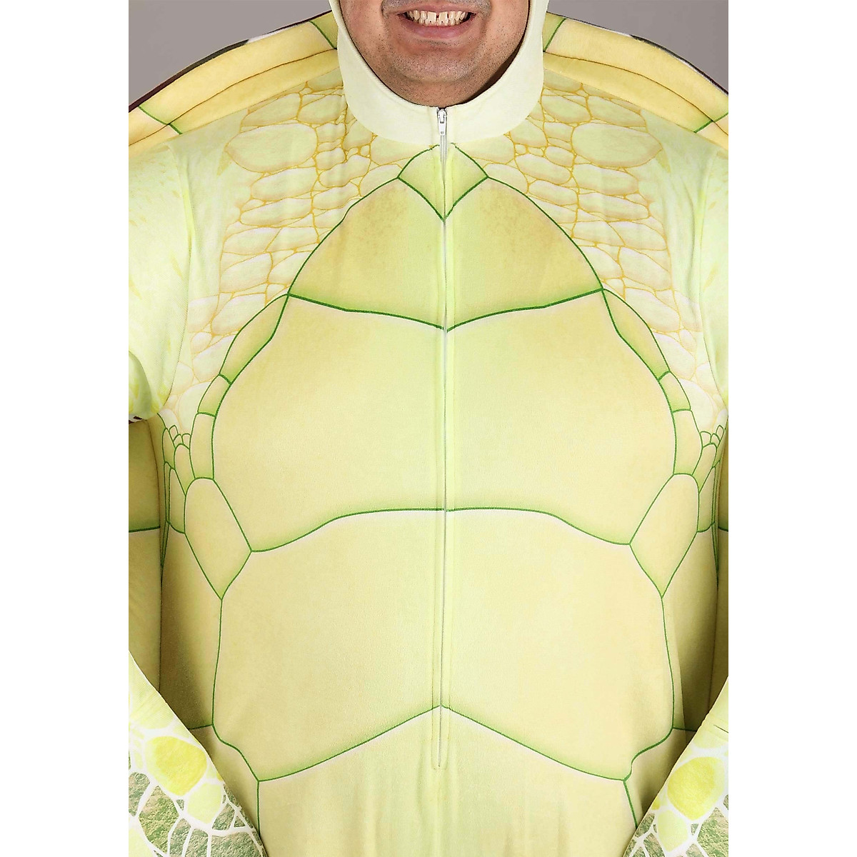Adult Plus Size Sea Turtle Costume Unisex, Hooded Ocean Animal Halloween Bodysuit 4X Orange