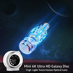 LaView Galaxy/Star Projector, Adjustable HD Projector with 130 ft² Projection Area, with Changing Nebula, Auto-Off Timer, Remote Control, for Home Decoration/Bedroom Night Light, 2 Replaceable Discs