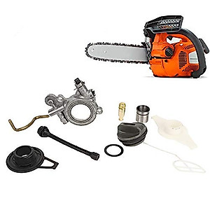 Fdit Oil Pump Gear Kit for Husqvarna 372XP 365 371 385 390 362 570 575 576 il Hose Line Filter Set Chainsaw Replacement Parts
