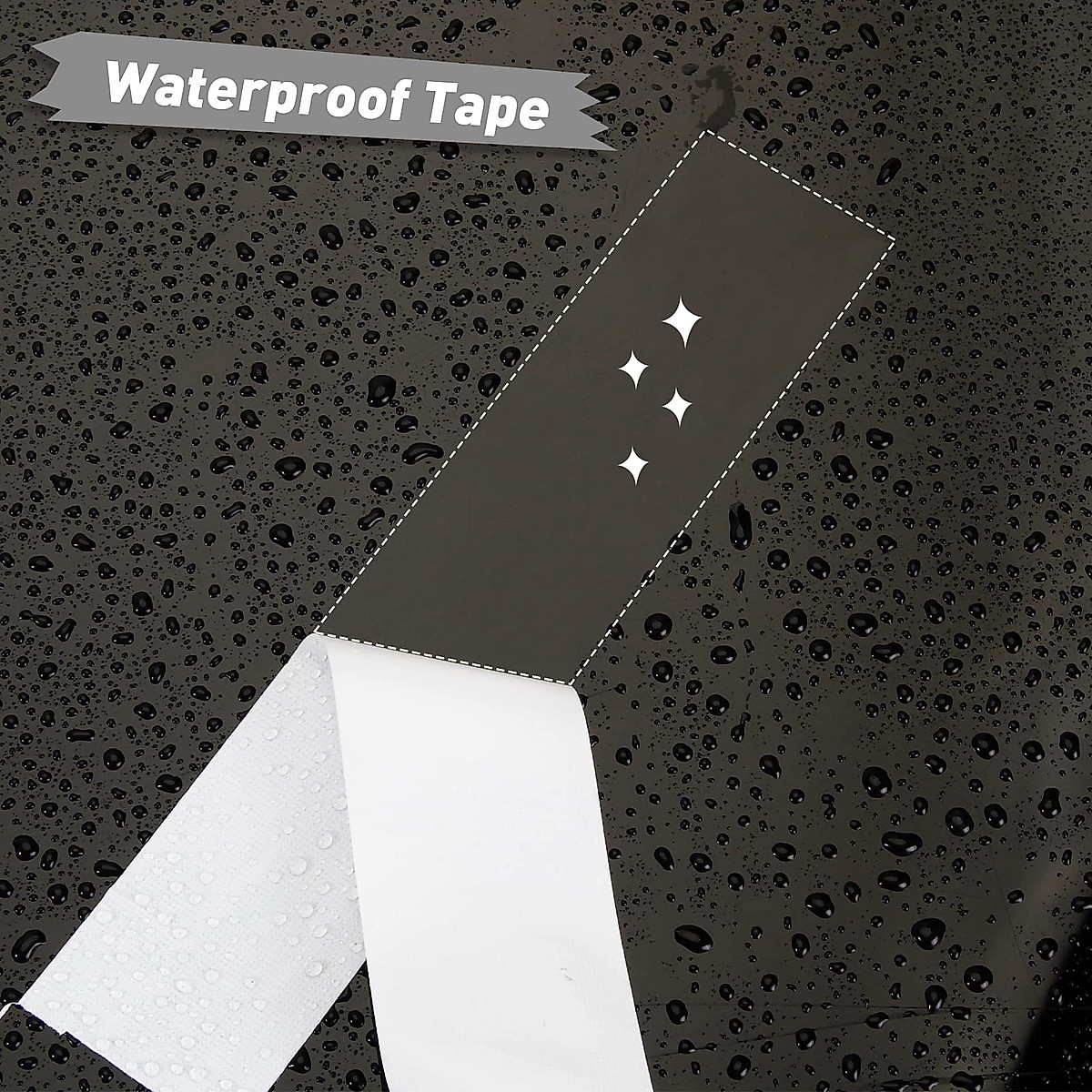 Binyuellr 2 Pack White Duct Tape Heavy Duty - 1.88 in x 35 Yard, Waterproof, Strong, Flexible, No Residue and Tear by Hand - Use for Indoor & Outdoor, Repairs, Industrial, Professional Use