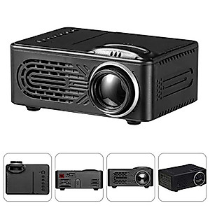 EXCEART Portable Mini Projectors LED Micro Projector 1080P LCD Video for Children Present Video TV Movie Party Game HDMI USB AV Interfaces and Remote Control