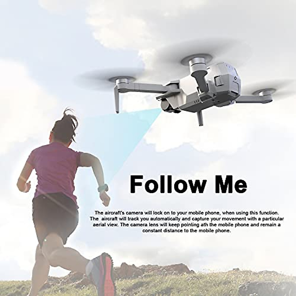 Contixo F31 Pro Pocket Drones with Camera for Adults, 2.5K Gimbal Camera Drone, Lightweight, 25 Minutes Flight Time, Follow Me, Brushless Motors, 5GHz FPV Transmission, GPS Auto Return Home