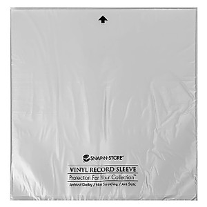 Snap-N-Store Vinyl Records Sleeves, Pack of 25 (SNS02073)