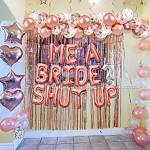 LaVenty Me A Bride? Shut Up! Banner Balloons Bachelorette Party Decorations Funny Bridal Shower Party Bachelorette Party Decorations