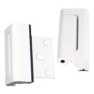 Cardinal Gates Door Guardian - Door Lock Security & Door Reinforcement for Inward Swinging Doors - Child Safety Locks for Doors - 2 Pack - White