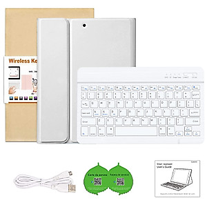 BQSS Keyboard Case for ipad 10.2" 9th/8th/7th Gen,Wireless Magnetic Detachable Keyboard for iPad 9th/8th/7th, for iPad Air 3rd Gen Stand Tablet Cover Case with Built-in Pencil Holder(Grey)
