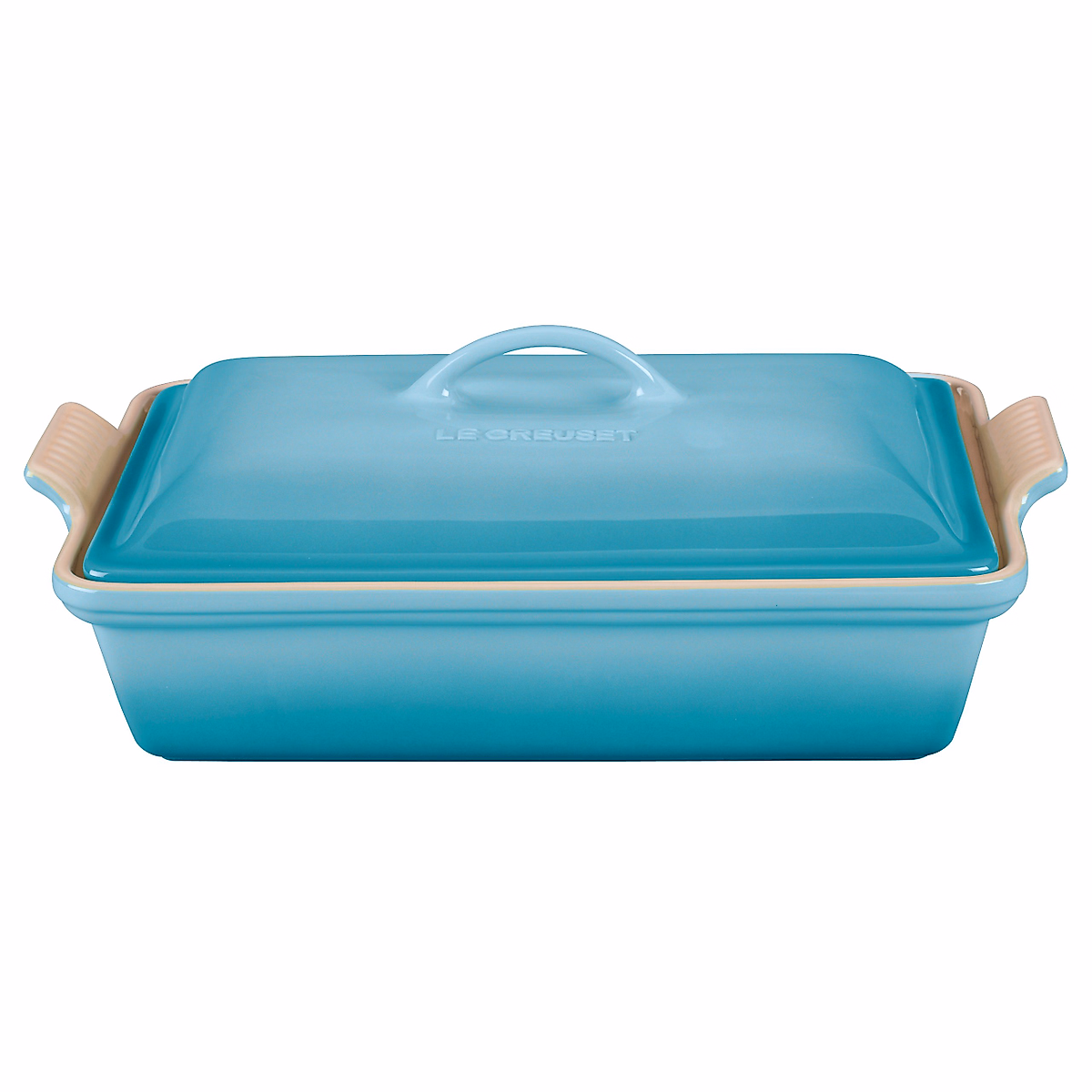 Le Creuset 4 qt. Heritage Covered Rectangle Dish Caribbean Stoneware