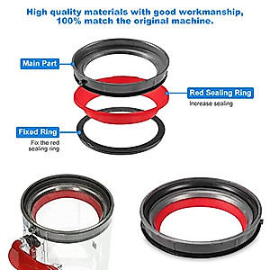 Dust Bin Top Fixed Sealing Ring Replacement for Dyson V11 V15 SV14 SV15 SV22 Vacuum Cleaner, Dust Bucket/Dirt Cup Bin Part Sealing Ring Replacement Parts (for V11 V15 SV14 SV15 SV22)