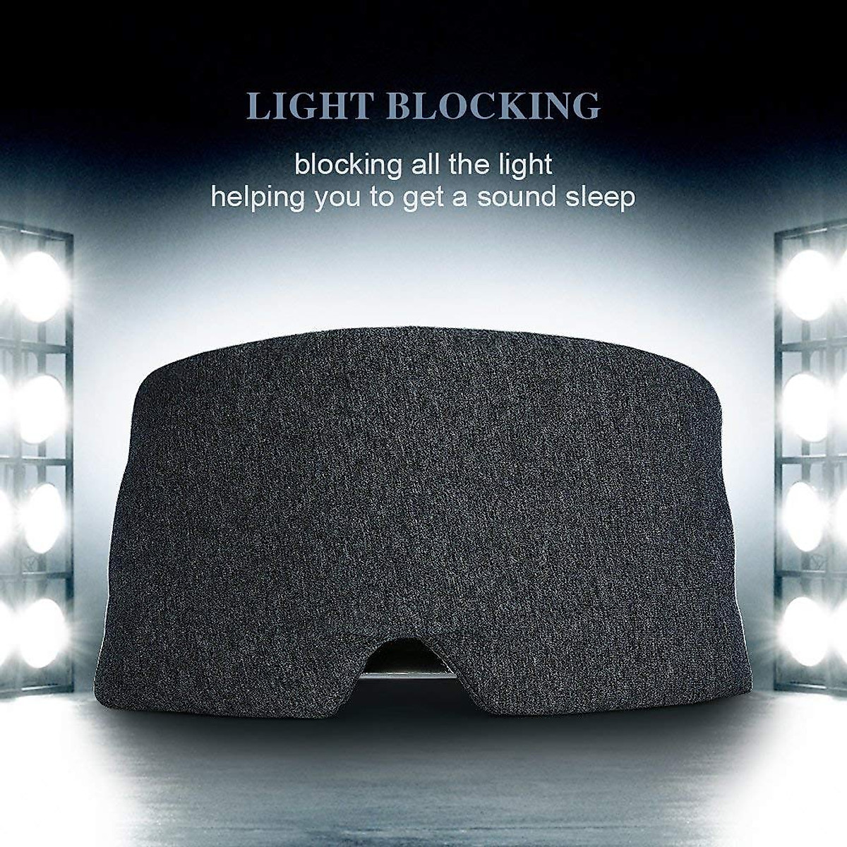 100% Handmade Cotton Sleep Mask Blackout - Comfortable & Breathable Eye Mask for Sleeping Adjustable Blinder Blindfold Airplane with Travel Pouch - Best Night Companion Eyeshade for Women Men Kid