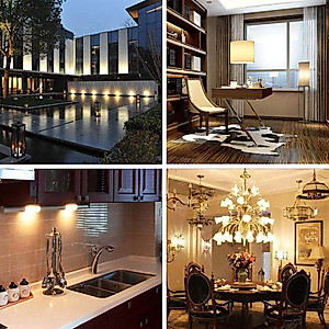 ZHENMING G4 LED Bulbs 110V-130V (Not Low Voltage 12V) G4 Bi-Pin Base Spotlight Lighting Dimmable 5W Warm White 3000K Replace 45W G4 Halogen Lamp, for Under-Cabinet Lights, Ceiling Lights, Pack of 4