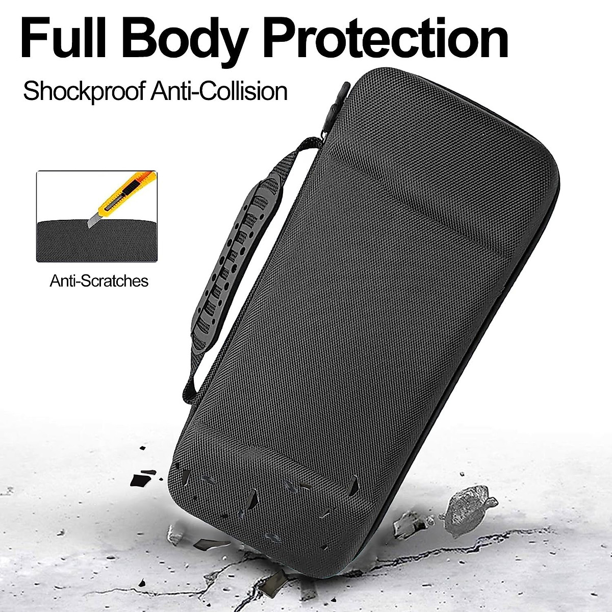 T Tersely Carry Case Compatible with ASUS ROG Ally, Protective Hard Portable Travel Case Cover Shell Pouch with Pockets for Accessories and Games