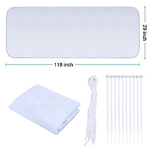 Child Safety Net,118Inchs x 29Inchs,Balcony Patios Rail Stairs Safe Net for Kids/Pets/Toys, Safety for Indoor&Outdoor