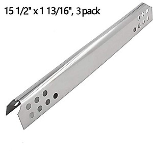 Hongso Grill Parts for Charbroil 466242815 466242716 466242715 463276016 463242716 Models, 17" Grill Grates 3 Pack Heat Plates Burner Tubes Carryover Tubes and Burner Rear Support Brace Included