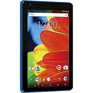 Premium High Performance RCA Voyager Pro 7" 16GB Touchscreen Tablet With Keyboard Case Computer Quad-Core 1.2Ghz Processor 1G Memory 16GB Hard Drive Webcam Wifi Bluetooth Android 6.0-Blue