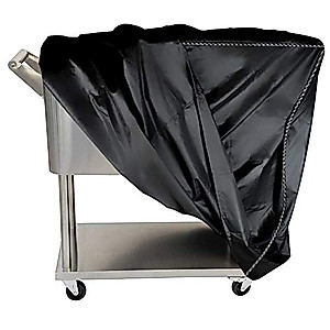 Cooler Cart Cover(New Upgrade) - Universal Fit for Most 80 QT,Super Insulation Cashmere Material,Rolling Cooler (Patio Cooler,Beverage Cart, Rolling Ice Chest) Protective Cover (Black)