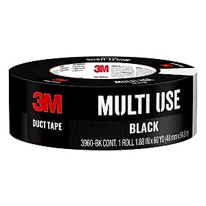 3M 3960-BK Duct Tape, 60 Yards, Black