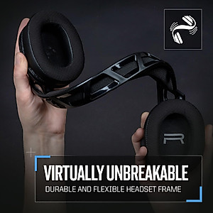 RIG 700HD Ultralight Wireless Gaming Headset with Removable Noise Canceling Microphone for PC, Mac, PS4, PS5, USB (NOT compatible with Xbox)