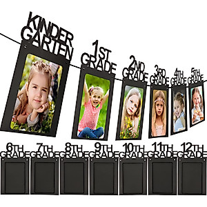 2023 Graduation Decorations Graduation Photo Banner K-12 for Graduation Party Decor Class of 2023 Decorations 8x10 Paper Photo Frame Graduation Picture Banner for High School 2023 Graduation Party