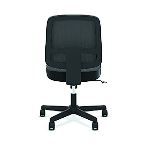 HON ValuTask Task Chair, Mesh Back Computer Chair for Office Desk, Black (HVL205)