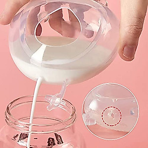 haakaa Ladybug Breastmilk Collector Wearable Breast Shell Nursing Cups Silicone Breast Milk Catcher for Breastfeeding, 2.5oz/75ml, 1pc