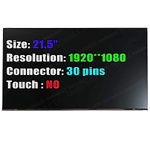 21.5" FHD Compatible LCD Screen Display Panel Replacement for HP 22-C0029 3LB67AA AIO Desktop