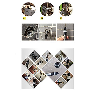 PANOVOS (8pcs) Pipe Screw Extractor Set,Damaged Screw Broken Bolt Water Pipe Remover Set