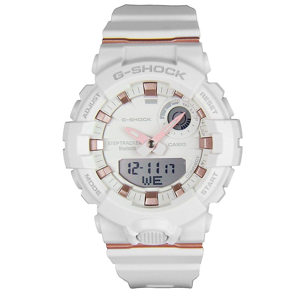 Casio Ladies G-Shock S-Series G-Squad Connected White Resin Watch GMAB800-7A