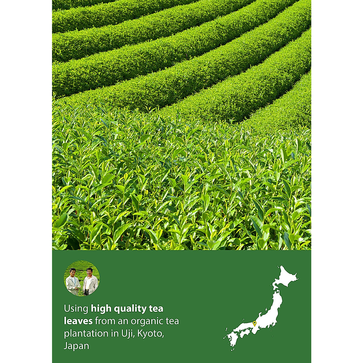 Kawashimaya Organic Genmaicha, Green Tea with Roasted Brown Rice, Loose Leaf, Made in Japan 12.69 oz (360g)