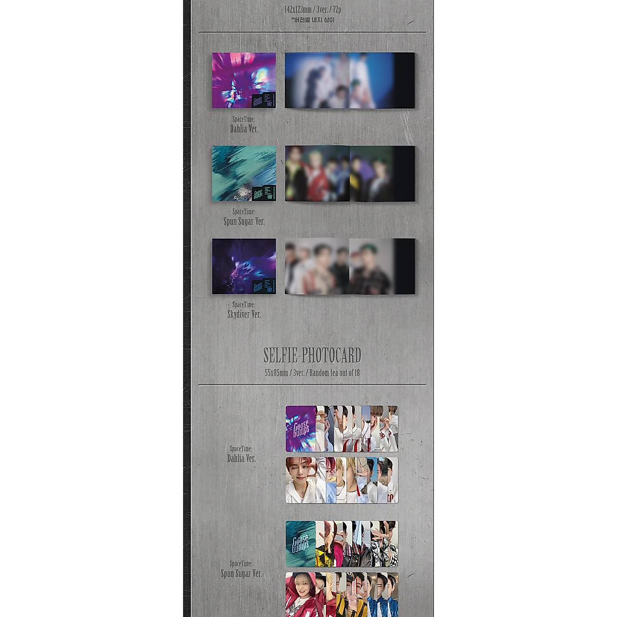 ONF Goosebumps 6th Mini Album Random Version CD+72p Booklet+1p Selfie PhotoCard+1p PhotoCard+1p Secret Selfie+1p Secret Card+1p From.ONF Diskette Data+Message PhotoCard SET+Tracking Kpop Sealed