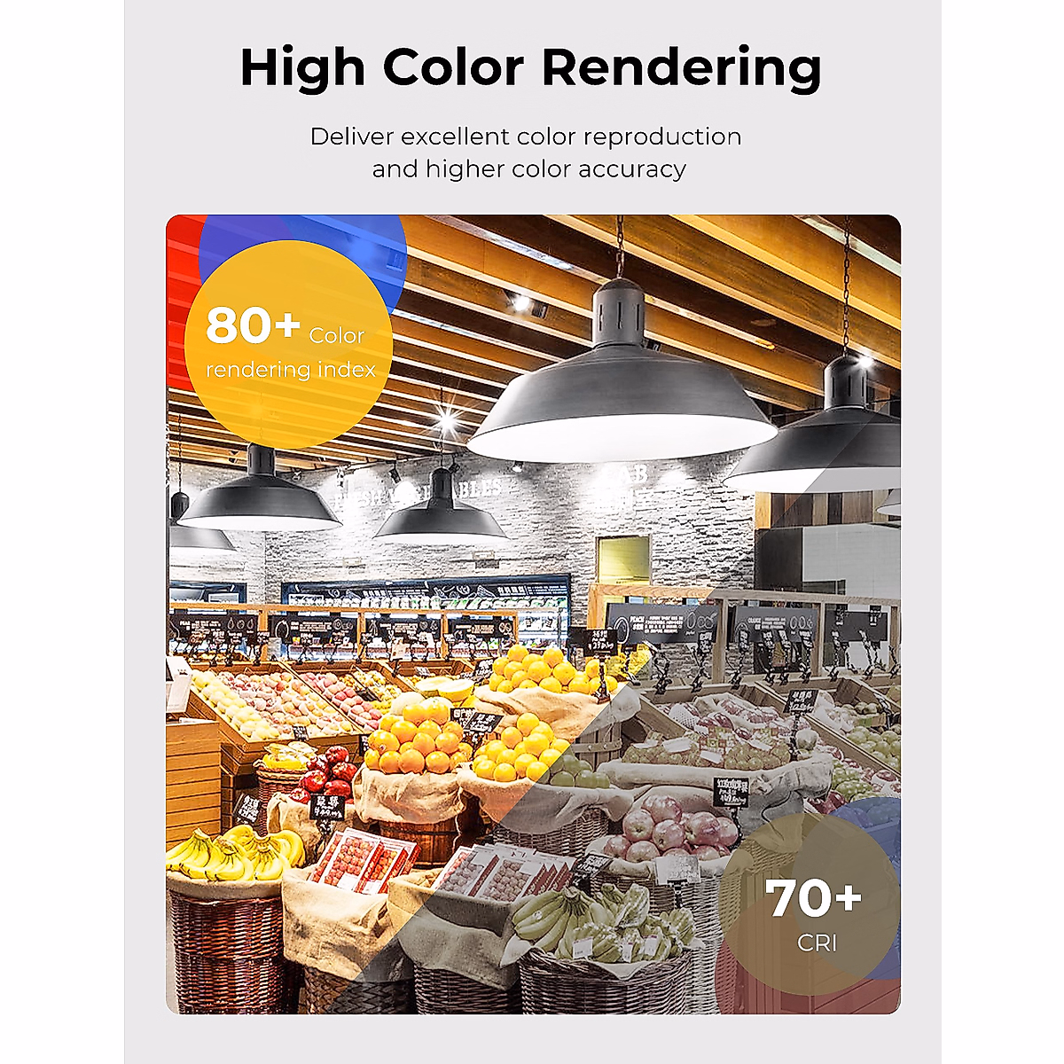 UNILAMP 300 Watt Equivalent Light Bulb, 33W LED Light Bulb E26 Daylight 5000K, Super Bright 4060LM, A23 LED Edison Screw Bulb for Garage, Warehouse, Street Backyard, Non-Dimmable, 2-Pack