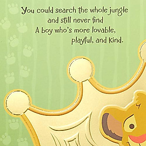Hallmark First Birthday Card for a Boy (Lion King)