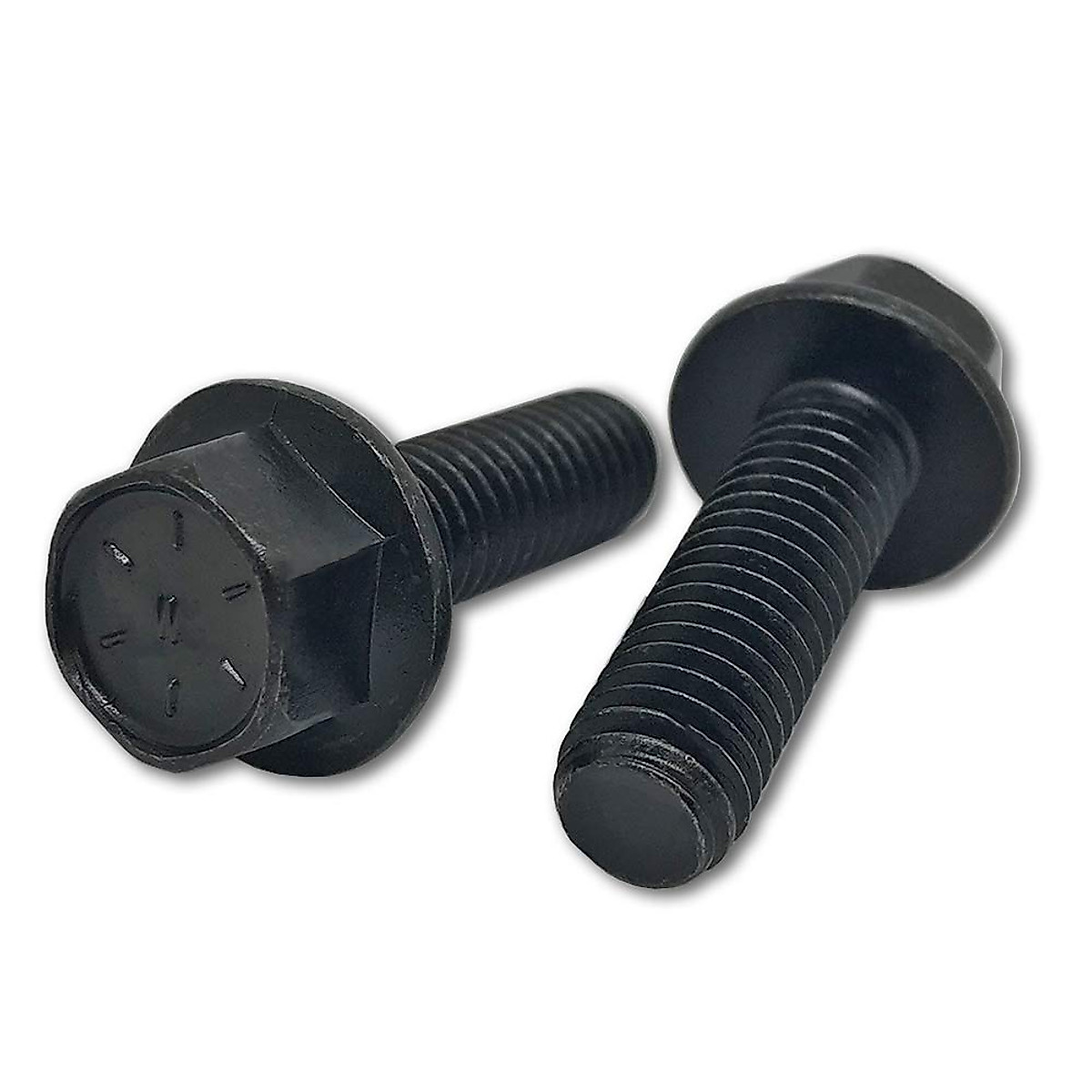 10 PCS 5/8-18x2" Grade 8 Hex Flange Screws Frame Bolts SAE Fine Thread Phos & Oil