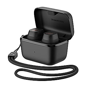 Sennheiser Sport True Wireless Earbuds - Bluetooth in-Ear Headphones, Music and Calls with Adaptable Acoustics, Noise Isolation, Touch Controls, IP54 27-Hour Battery, Black