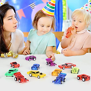 3 otters 24PCS Small Pull Back Cars for Kids, Mini Race Car Party Favors, Easter Egg Prefilled Basket Stuffers Filler and Classroom Prize Supplies
