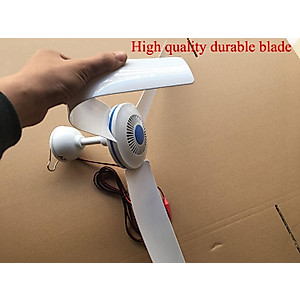 sunlar 28" inch 12V DC Ceiling Fan 12 Volt Portable gazebo fan