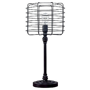 Signature Design by Ashley L207164 Javan Table Lamp, 11.63" x 11.63" x 24.75", Antique Black