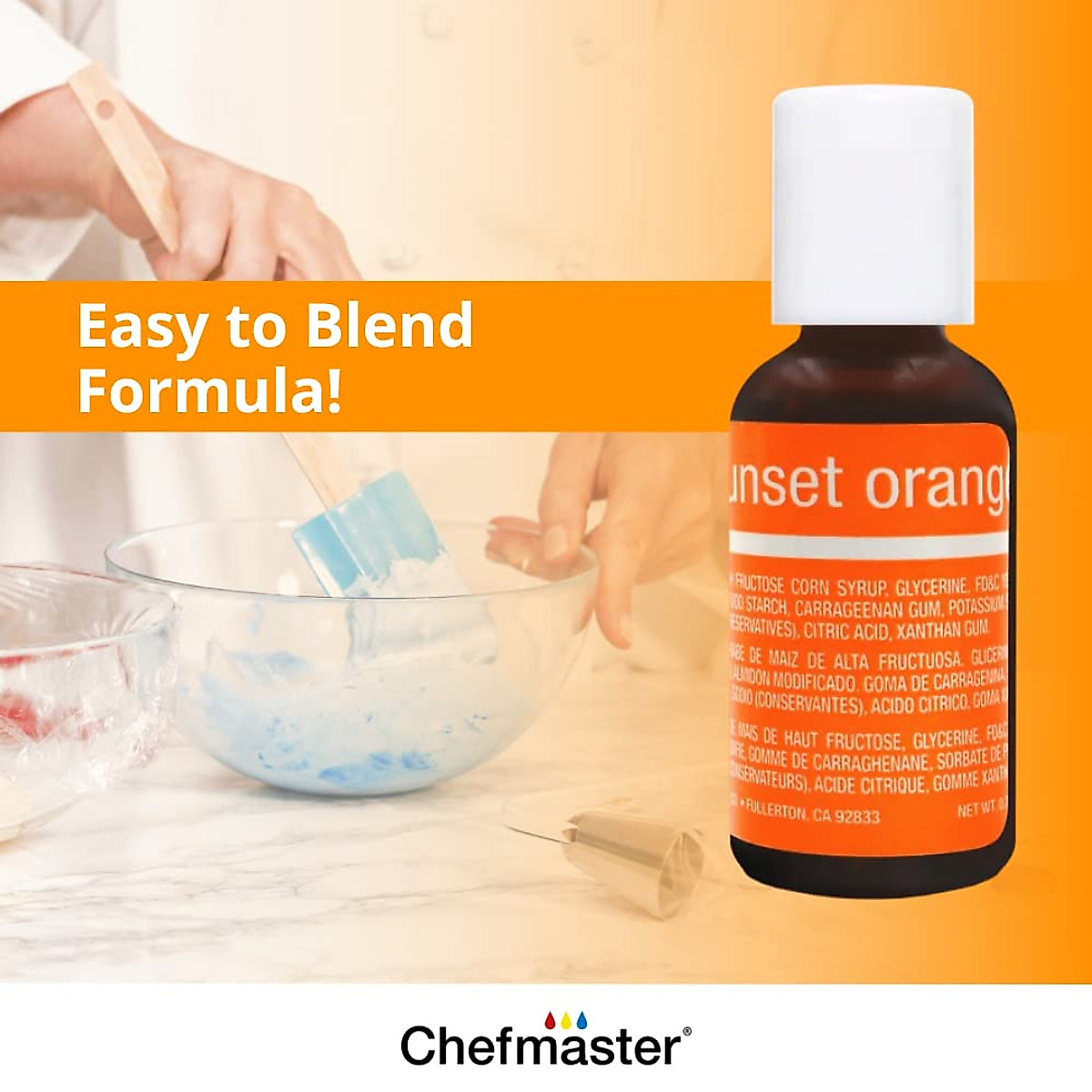 Chefmaster - Liqua-Gel Food Coloring - 12 Color Set B - Fade Resistant - 12 Pack - Vibrant, Eye-Catching Colors, Easy-To-Blend Formula, Fade-Resistant - Made in the USA