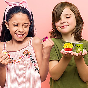 ArtCreativity Mini Squish Fast Food Toys, Set of 8, Slow-Rise Stress Relief Toys for Kids in Assorted Food Designs, Mini Fidget Toys for Sensory Play, Party Favors, Goodie Bag Fillers for Boys & Girls