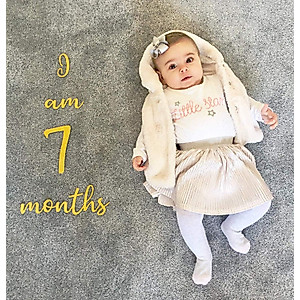 Baby Milestone Gold Photo Prop Lettering - Perfect New Born Baby Shower Photoshoot