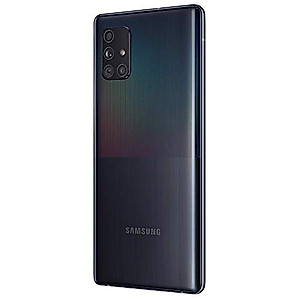 Samsung Galaxy A71 5G (128GB, 6GB) 6.7" AMOLED+, Snapdragon 765G, 4500mAh Battery, Global 5G Volte GSM AT&T Unlocked (T-Mobile, Metro, Straight Talk) US Warranty A716U (Prism Cube Black)