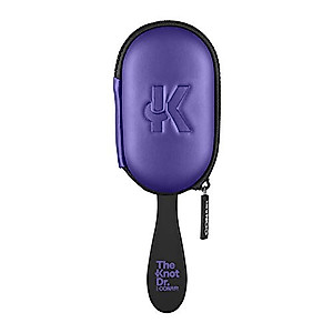 The Knot Doctor for Conair Premium Pro Detangling Hair Brush for Wet or Dry Hair with Purple Storage Case, 1 Count
