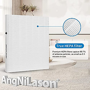 AP-1512HH Replacement Filter H13 Ture HEPA Compatible with Coway AP-1512HH, AP-1518R, AP-1519P, Airmega 200M Air Purifier, Part# 3304899, 1 HEPA Filter + 2 Carbon Pre-Filters