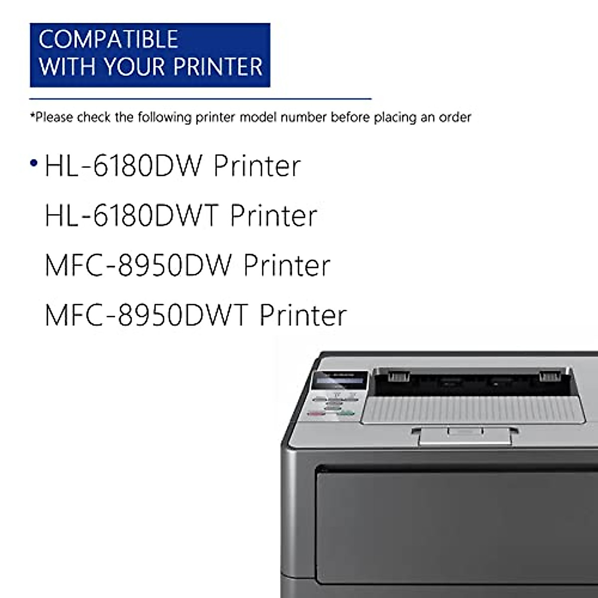 VASERINK 2-Pack (1Toner+1Drum) Compatible TN-780 Toner Cartridge and DR-720 Drum Unit Replacement for Brother HL-6180DW 6180DWT MFC-8950DW 8950DWT Printer