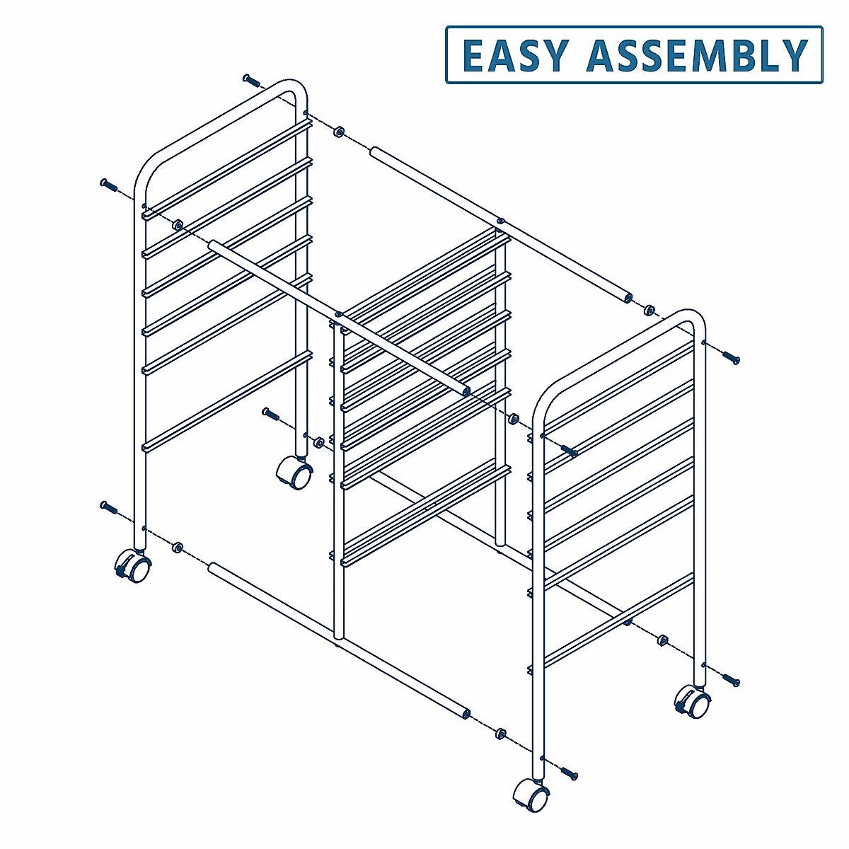 Yaheetech 12 Drawers Rolling Storage Cart Multipurpose Movable Organizer Cart Storage Bin Trolley Tools Scrapbook Paper Organizer on Wheels, Black
