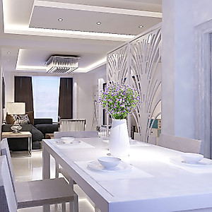 FONBAY 7 PCS Babys Breath Fake Flowers, Artificial Gypsophila for Wedding Party Decoration Bouquets DIY Flower Arrangement Home Decor Garden (Purple)