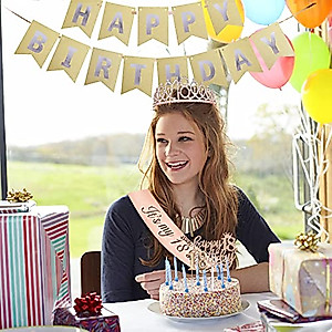 18th Birthday Sash and Tiara Cofashion 18 Birthday Crown and Sash, 18 Birthday Decoration Tiara-Include 18th Birthday Crown, 18 Birthday Girl Sash, Cake Topper 18th Birthday Girl Candles, 18th Birthday Banner & 2 Pins 18th Birthday Gift for Girls