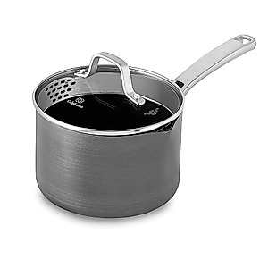 Calphalon 2095259 Classic Nonstick Sauce Pan with Cover, 2.5 quart, Grey