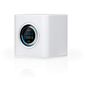 AmpliFi HD Wifi Router by Ubiquiti Labs, Seamless Whole Home Wireless Internet Coverage, HD Wifi Router with Touchscreen Display, 4 Gigabit Ethernet, 1 WAN Port, Ethernet Cable, Expandable Mesh System