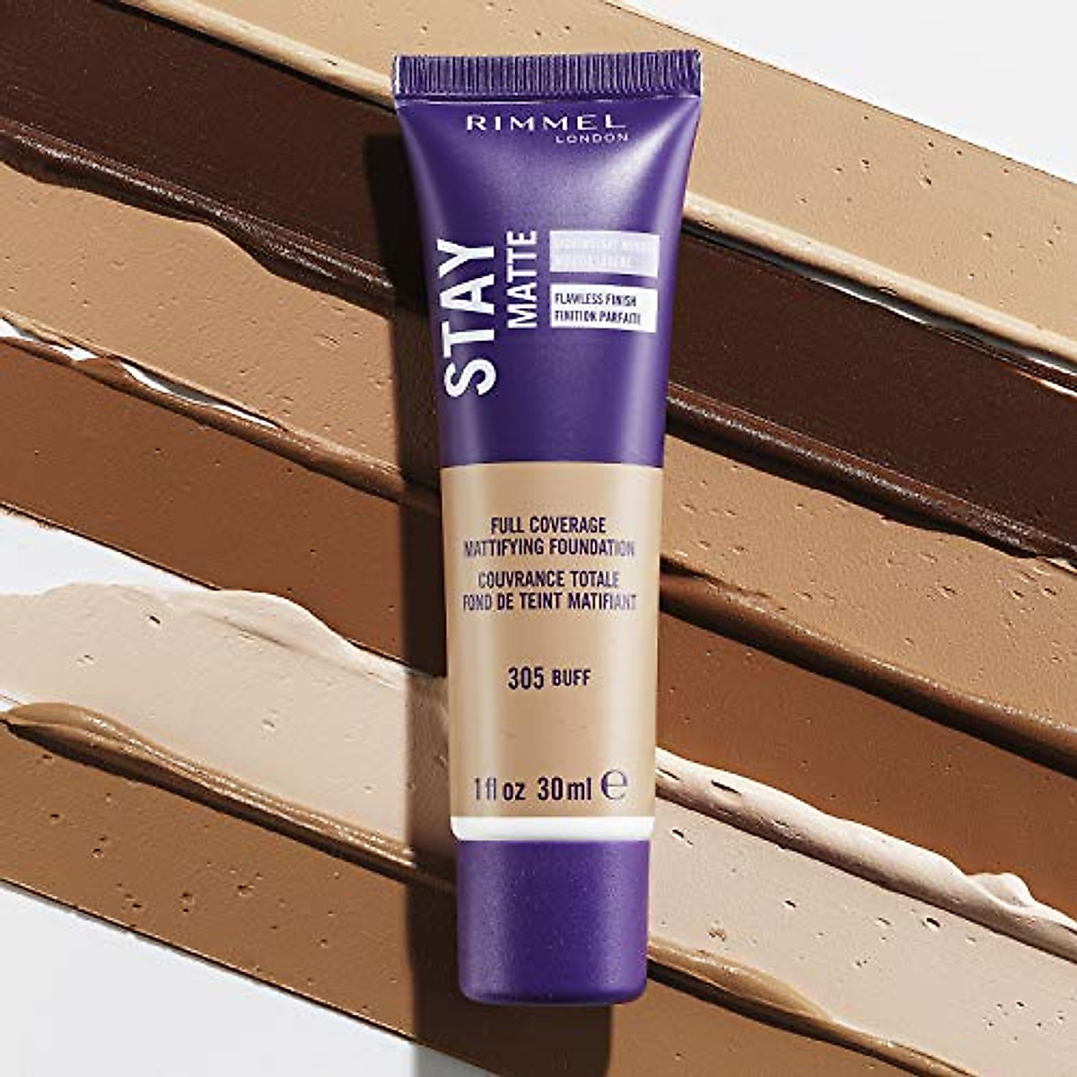 Rimmel London Stay Matte Liquid Mousse - 504 Deep Mocha - Foundation, Lightweight, Shine Control, Oil-Free, 1oz