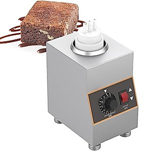 HYTRDJKDF Electric Sauce Warmer, 1/2/3/4 Grids Hot Fudge Bottle Warmer, Jam Heat Preservation Machine, 86-185°F Adjustable(1Bottle)